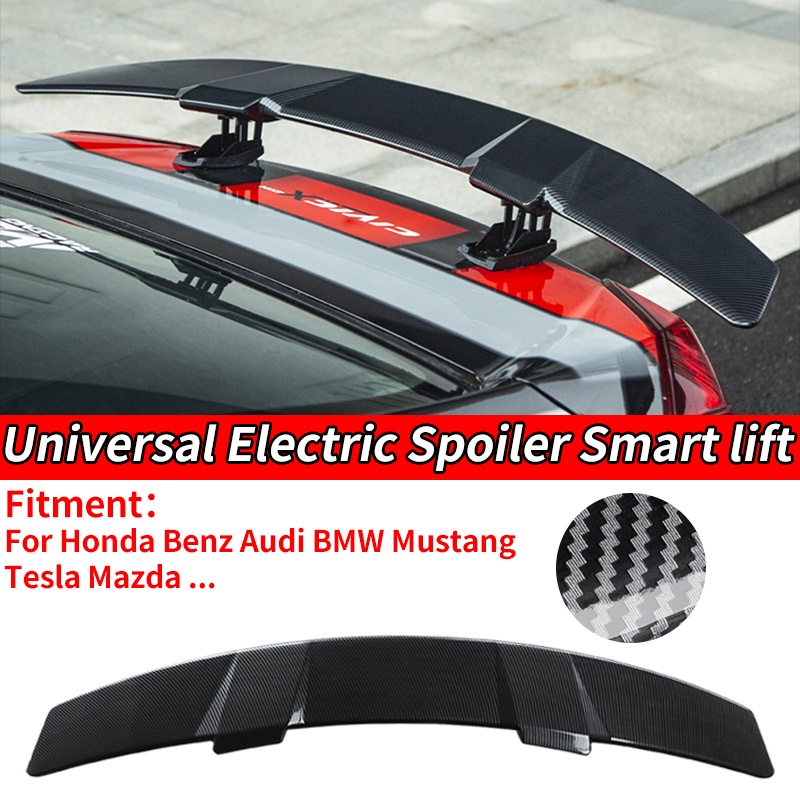 Car Universal Electric Rear Spoiler Wing Trunk Tail Remote Control ...