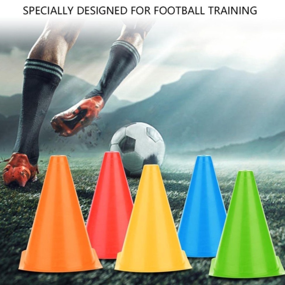 10PCS Soccer Cones Football Training Triangle Cones Marker Disc Soccer ...
