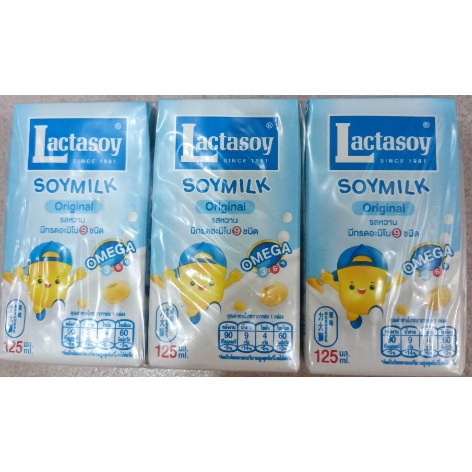 [ THAILAND IMPORT ] LACTASOY ORIGINAL SOYMILK 125ML X 6 PACKS(halal ...