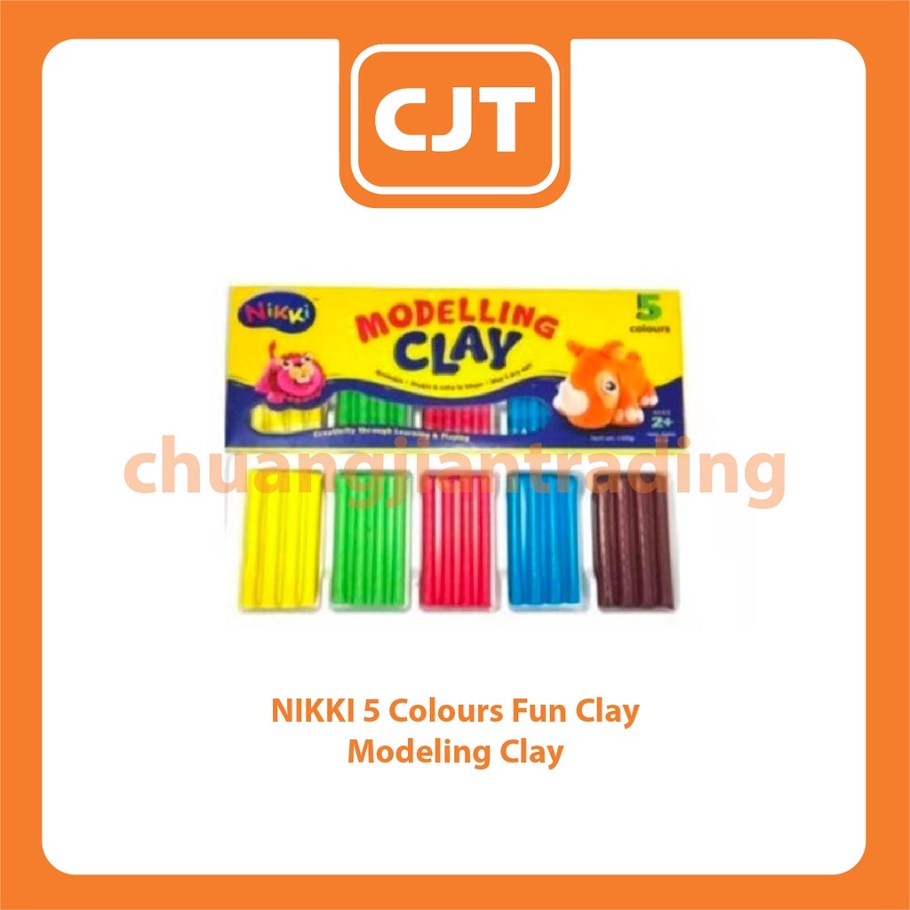 MD50 NIKKI 5 colours FUN CLAY MODELING CLAY (MD 50) / ARISTON MODELING ...