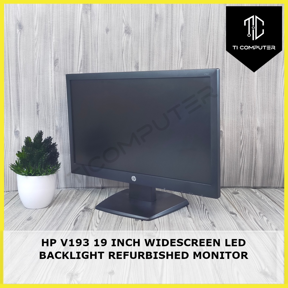 HP V193 19 Inch Widescreen LED Backlight Refurbished Monitor | Shopee ...
