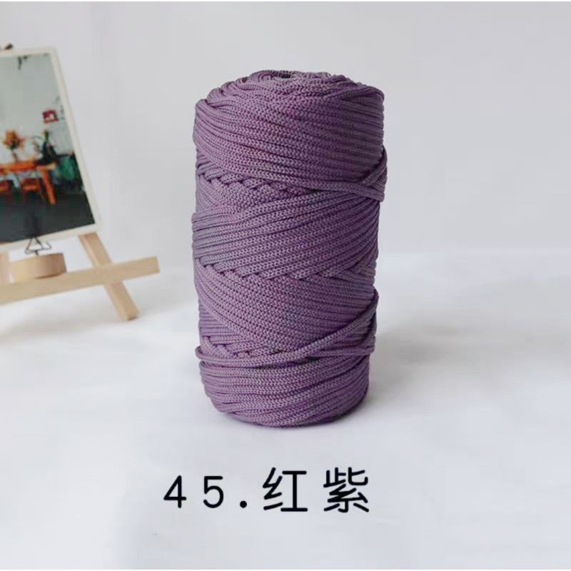 PP Spring 4MM Yarn benang Kait Yarn (300 gram) 4mm Premium Chunky rope ...