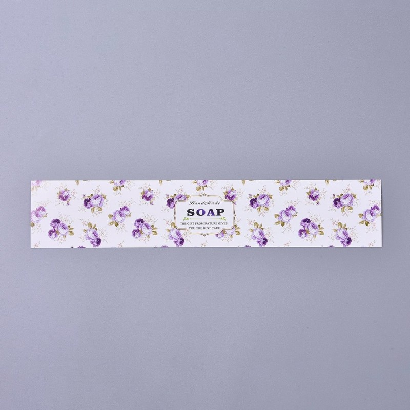 10/60/90 Pcs Soap Wrappers Soap Wrap Paper Tape Vertical Soap Labels ...