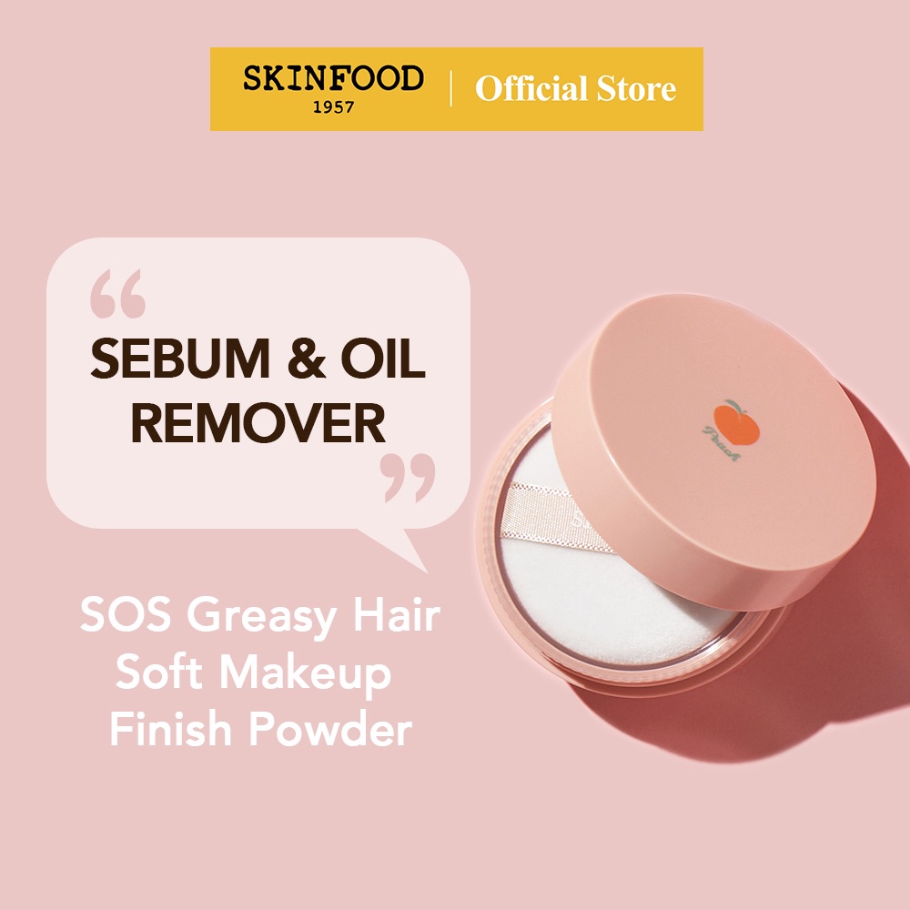 [SKINFOOD Official] Peach Cotton Multi Finish Powder Small 5g & Large ...