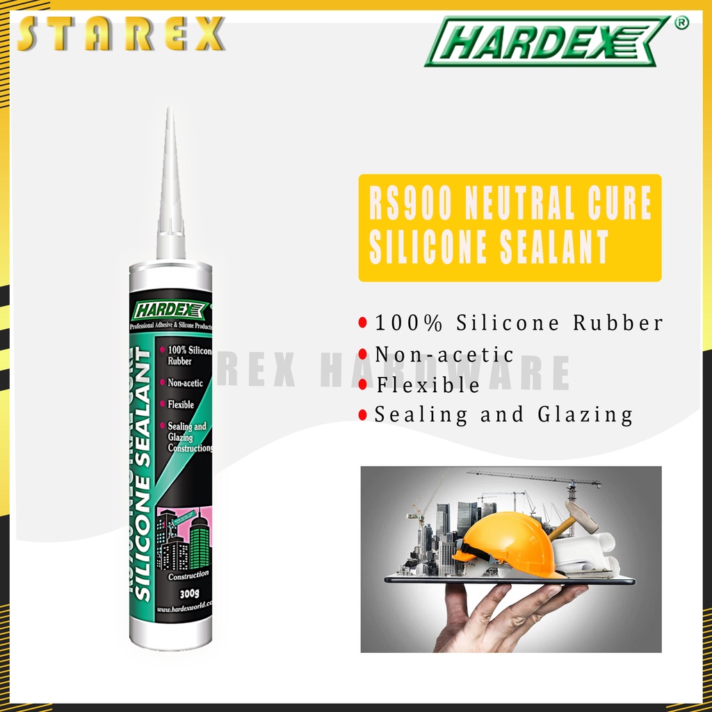 HARDEX RS 900 NEUTRAL CURE 100% SILICONE SEALANT BLACK | Shopee Malaysia