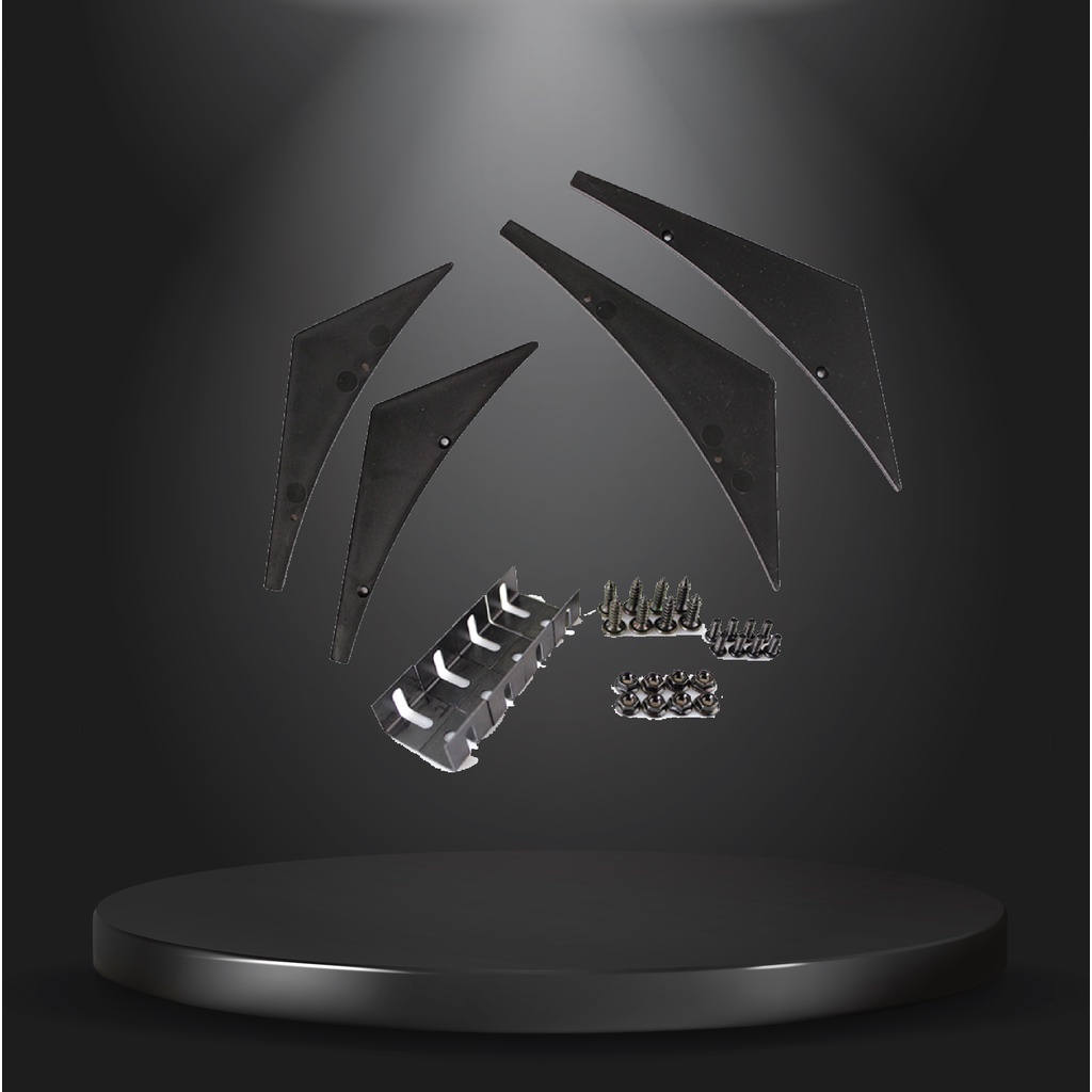 [Ready Stock] Universal Car Shark Spoiler Kit ABS material pnp easy ...