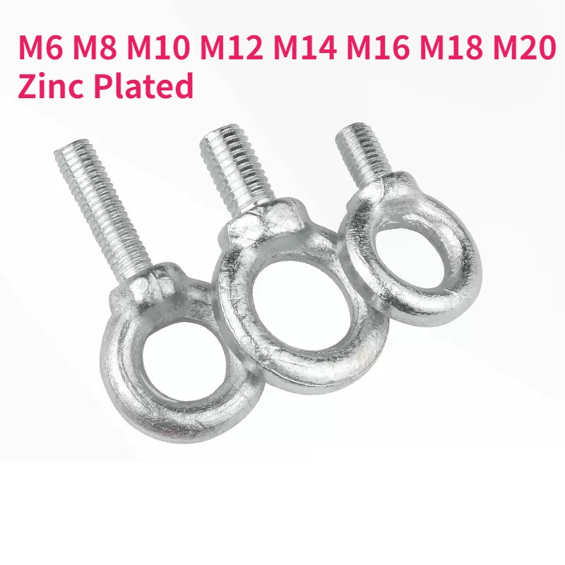 M6 M8 M10 M12 M14 M16 M18 M20 Zinc Plated Eye Bolt Lifting Eye Screw ...