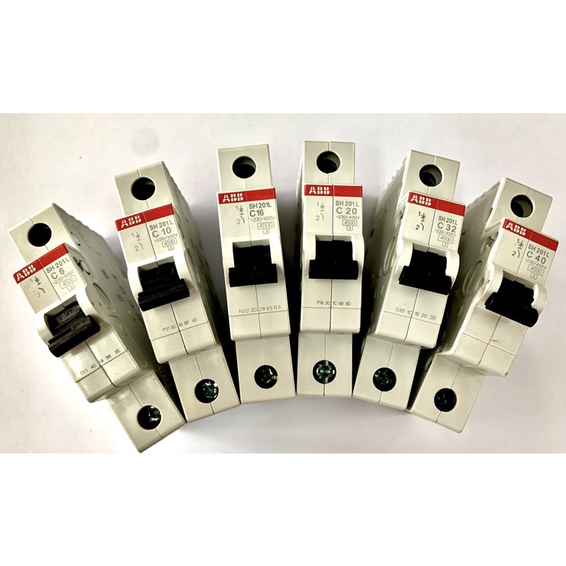 ABB MCB SH201 L-C 1P 4.5kA [6A/10A/16A/20A/32A/40A/63A | Shopee Malaysia