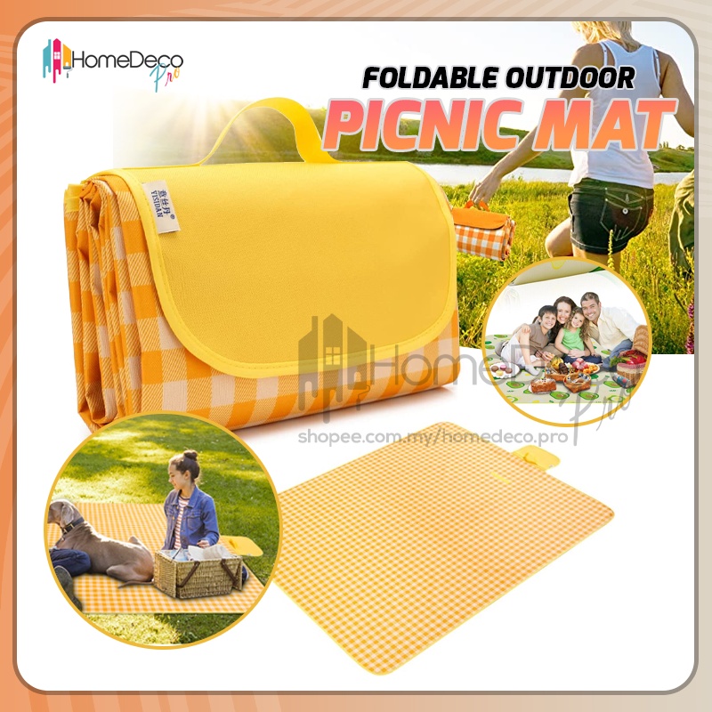 Outdoor Waterproof Mat with Strap for Camping Beaches RV and Outings ...