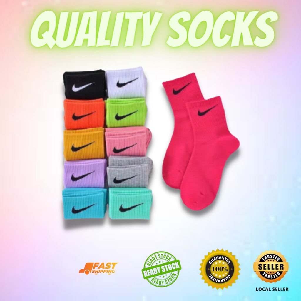 Sarung Kaki Jenama Braded Medium Scoks Logo Nike Scoks Sport Socks ...