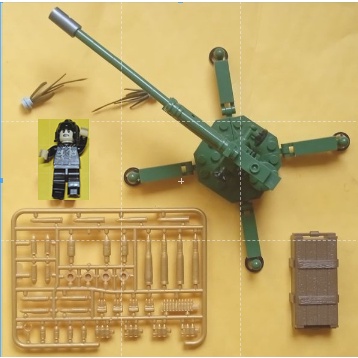 Soviet 1939 52K 85mm Anti Aircraft Gun with soldier and accessories ...