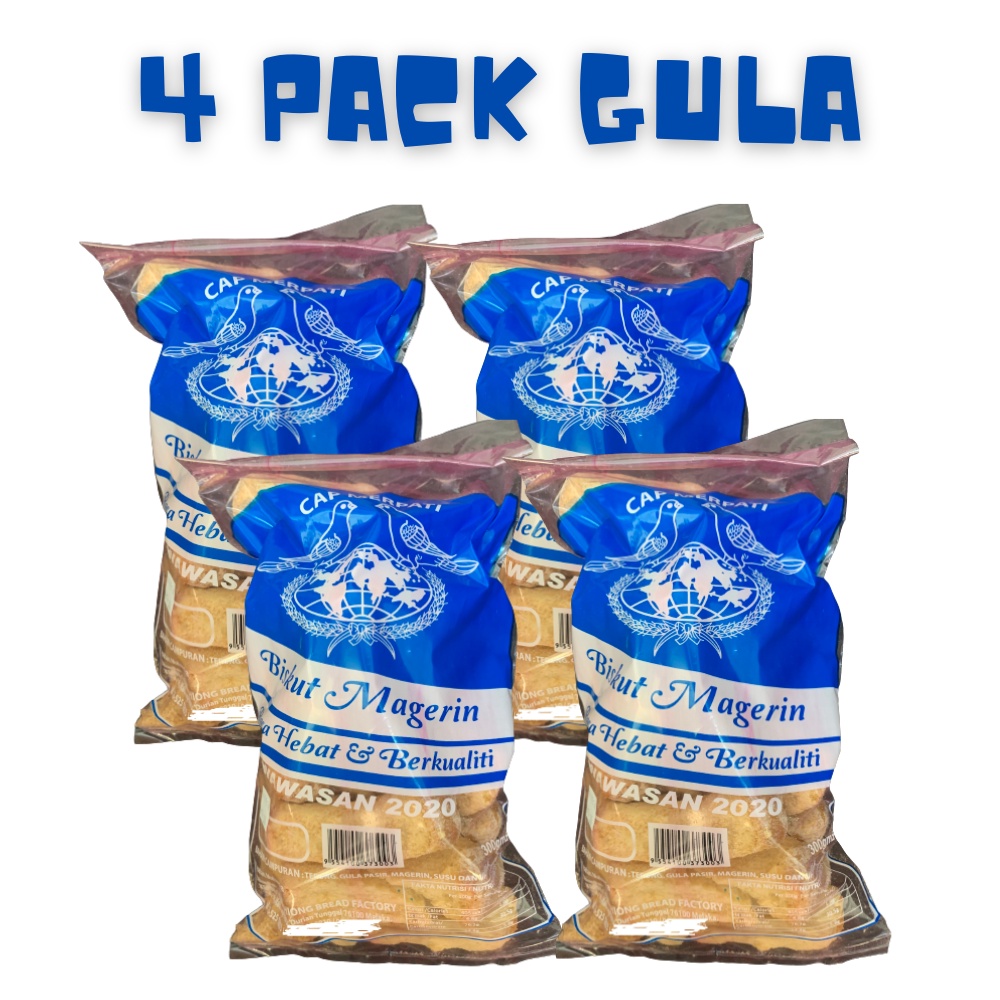 [Ready Stock] 1pack 300g Biskut Roti Magerin Gula/Tak ada Gula Cap ...