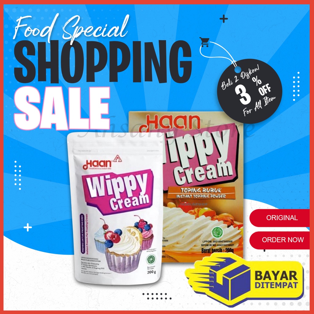 Wippy Wipping Wipped Whip Cream Instant Powder 200gr | Shopee Malaysia