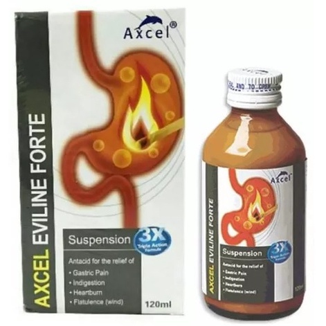 AXCEL Eviline Forte Suspension for relief of gastric pain, indigestion ...