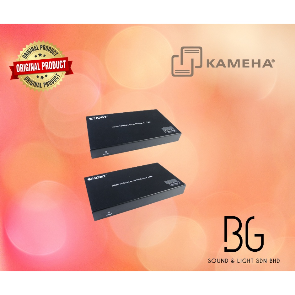 KAMEHA KA194 HDMI EXTENDER HDBASE-T POC 18G 70METER | Shopee Malaysia