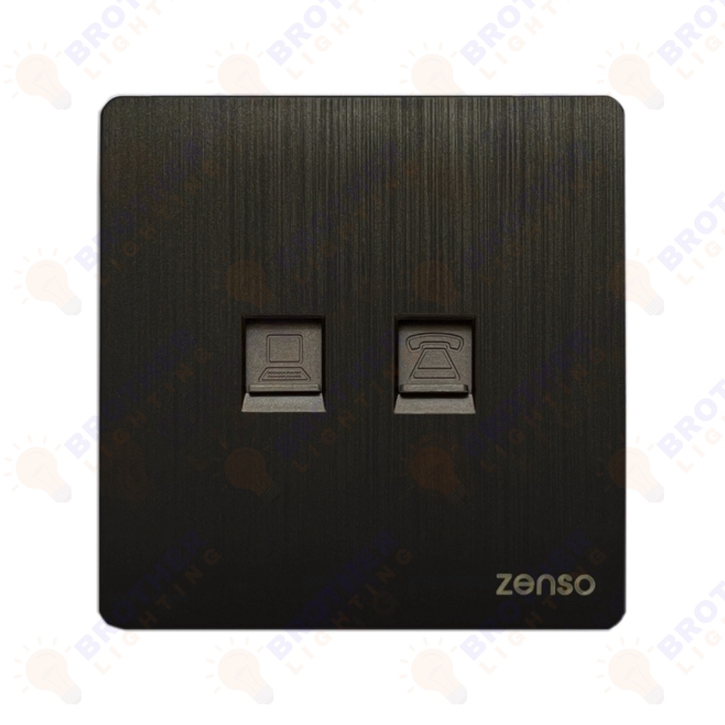 [SIRIM] Zenso Grande Galaxy Black Socket Wall Switch Slim Modern ...