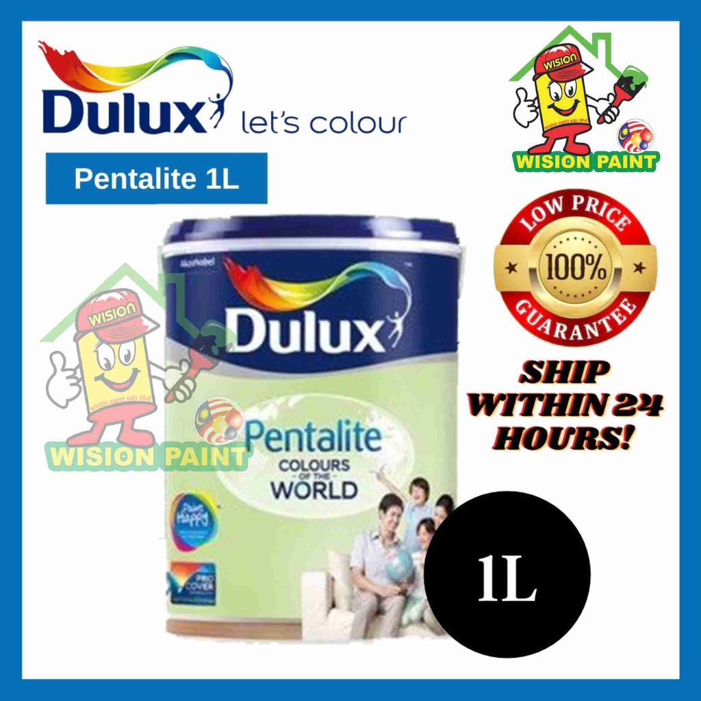 🔥READY STOCK🔥 1L ICI Dulux Pentalite Paint Matt Interior Finish Matt ...