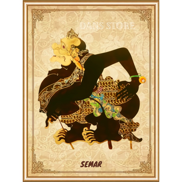 HIASAN DINDING Semar Puppet Poster aesthetic Wall Decoration MDF ...
