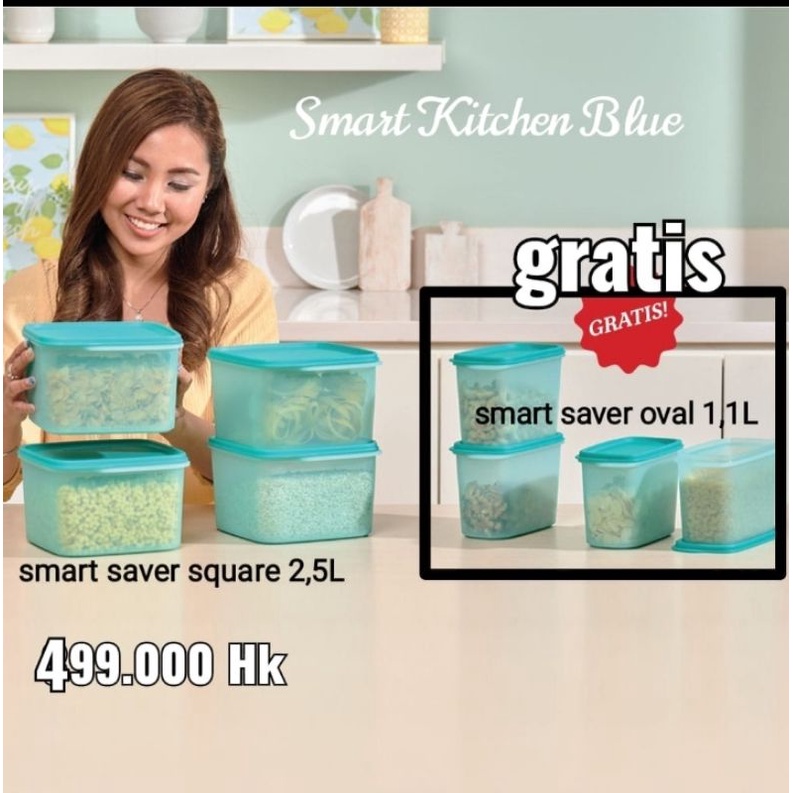 Smart Kitchen Blue Tupperware | Shopee Malaysia
