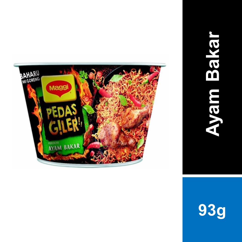 MAGGI Pedas Giler Ayam Bakar Bowl 93g (Halal) | Shopee Malaysia