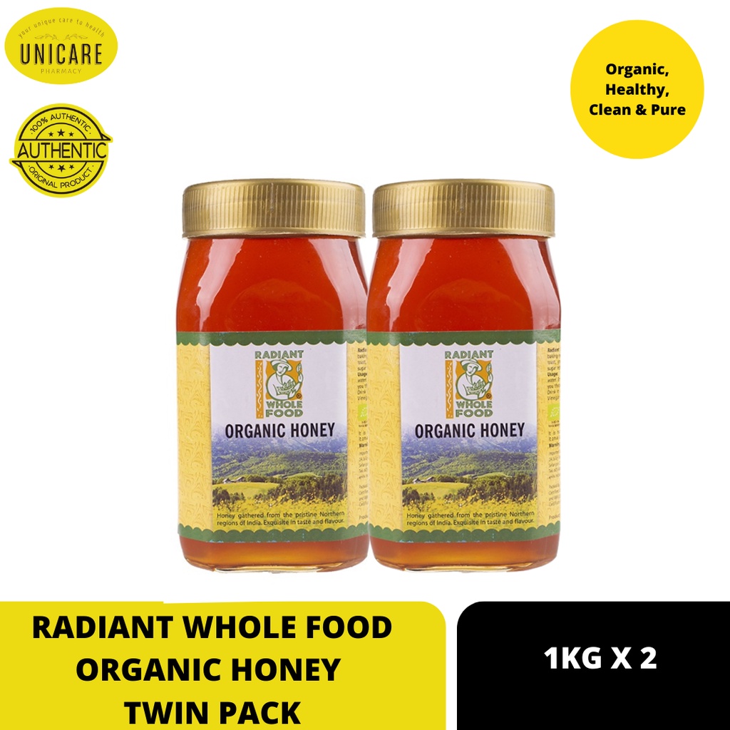 RADIANT WHOLE FOOD ORGANIC HONEY TWIN PACK (1KG X 2) | Shopee Malaysia