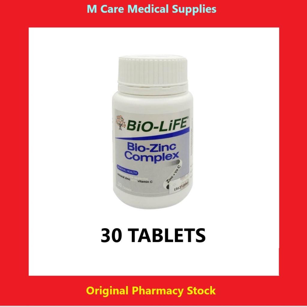 BiO-LiFE Bio-Zinc Complex - 30 TABLETS | Shopee Malaysia