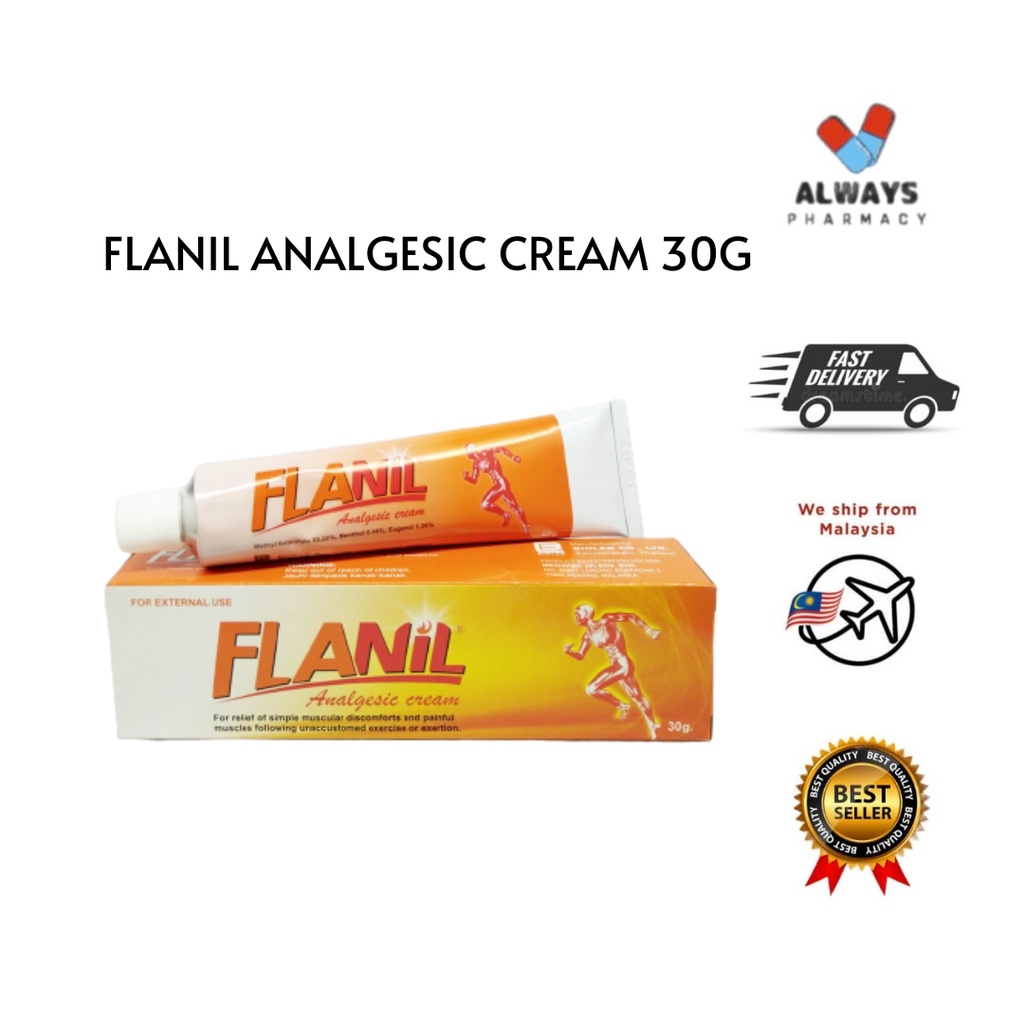 FLANIL ANALGESIC CREAM 30G UNTUK SAKIT BADAN | Shopee Malaysia