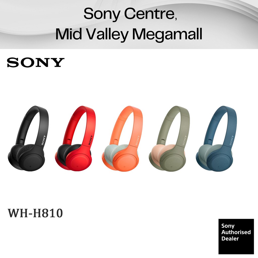 Sony WH-H810 WHH810 H810 h.ear on 3 Mini Wireless Hi-Res Headphones ...