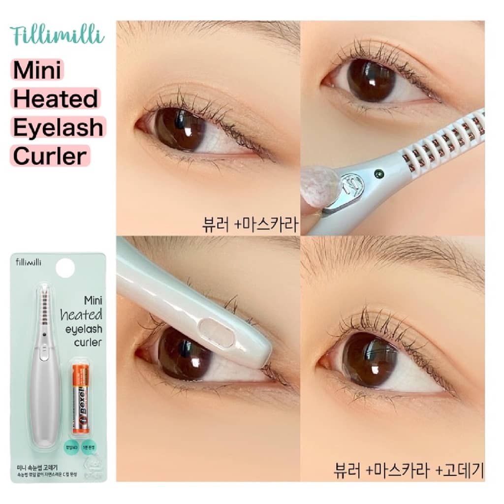【现货】Fillimilli Mini Heated Eyelash Curler 迷你烫睫毛器 | Shopee Malaysia
