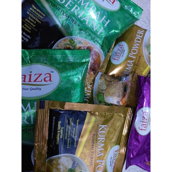 REMPAH RENDANG,KURMA, BERIANI FAIZA READY STOK | Shopee Malaysia