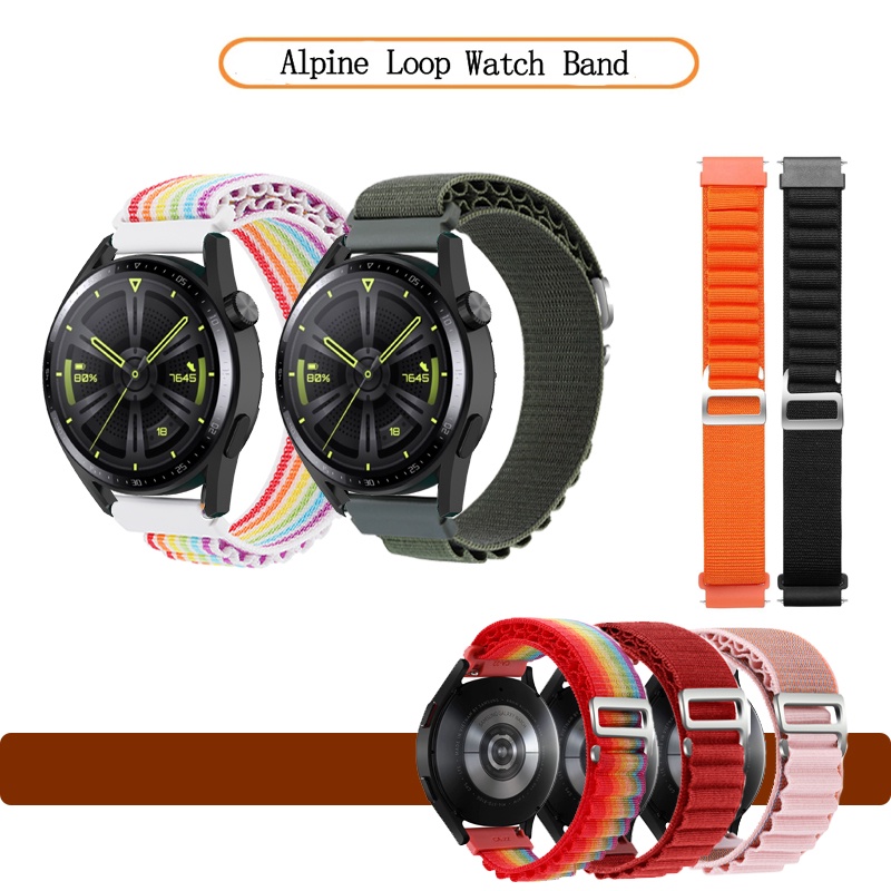 20mm 22mm Alpine Loop Band Nylon Strap for Huawei Watch GT5 GT4 GT3 Pro ...