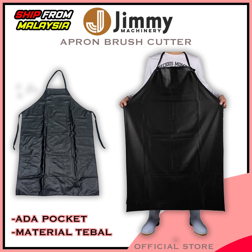PLAIN Brush Cutter Apron Baju With Pocket Mesin Rumput Accesories Tools ...