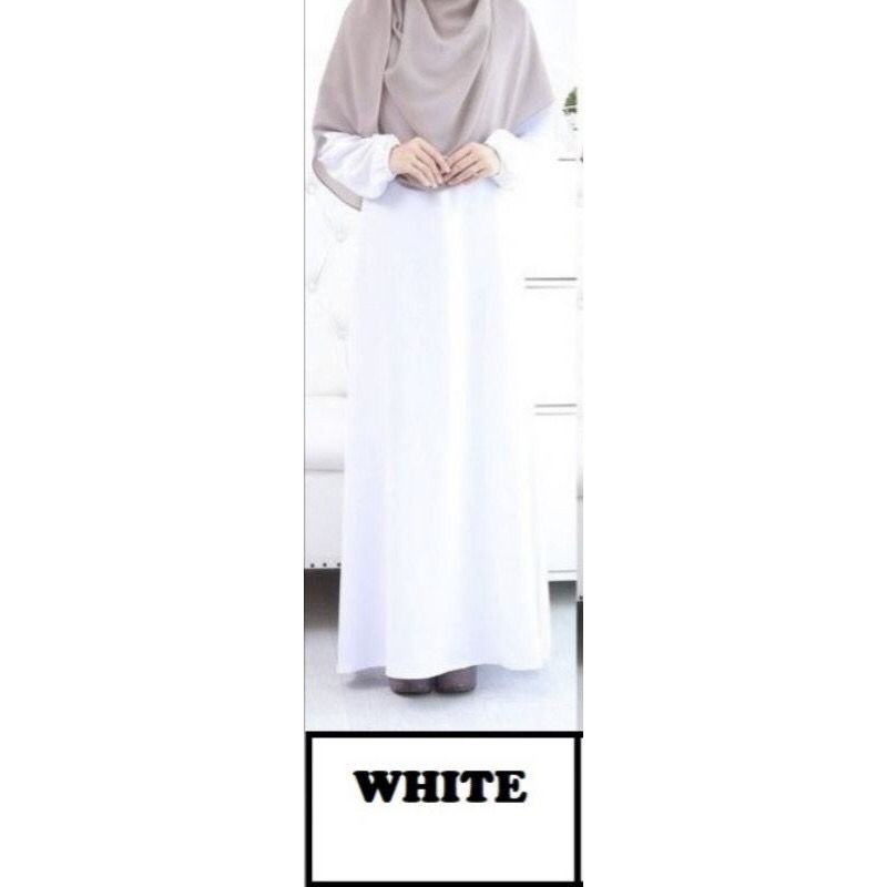 Jubah Plain Muslimah Wear Murah Simple Jubah A Shape Baju 2024 Special ...