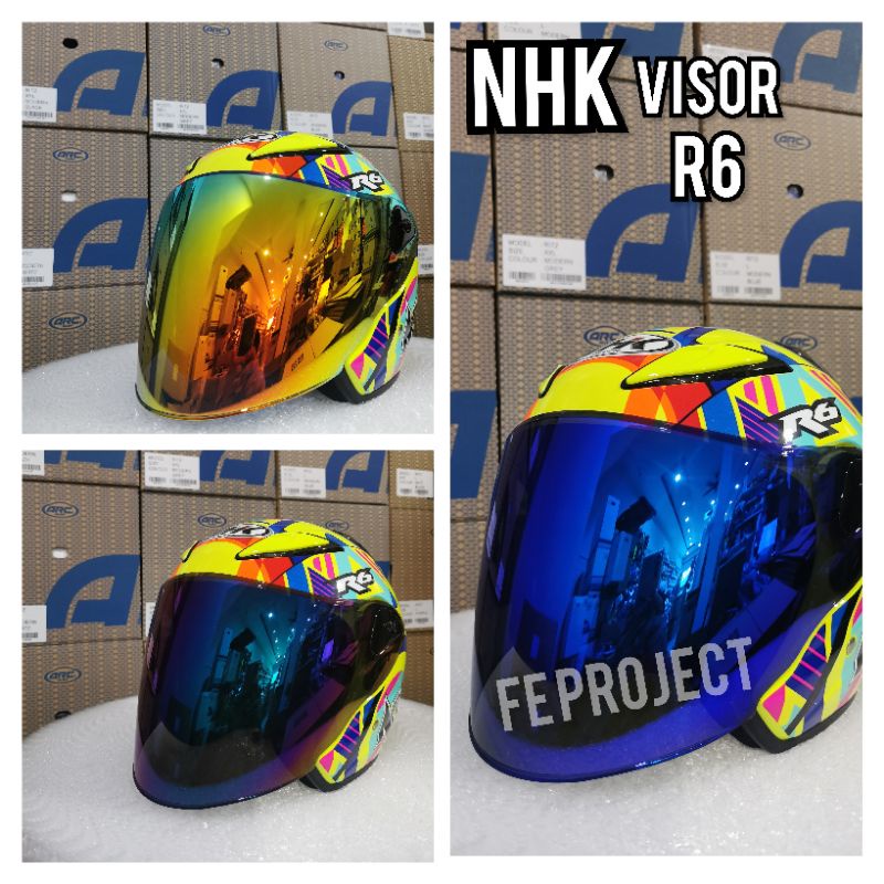 🔥🔥 VISOR HELMET NHK R6 | Shopee Malaysia