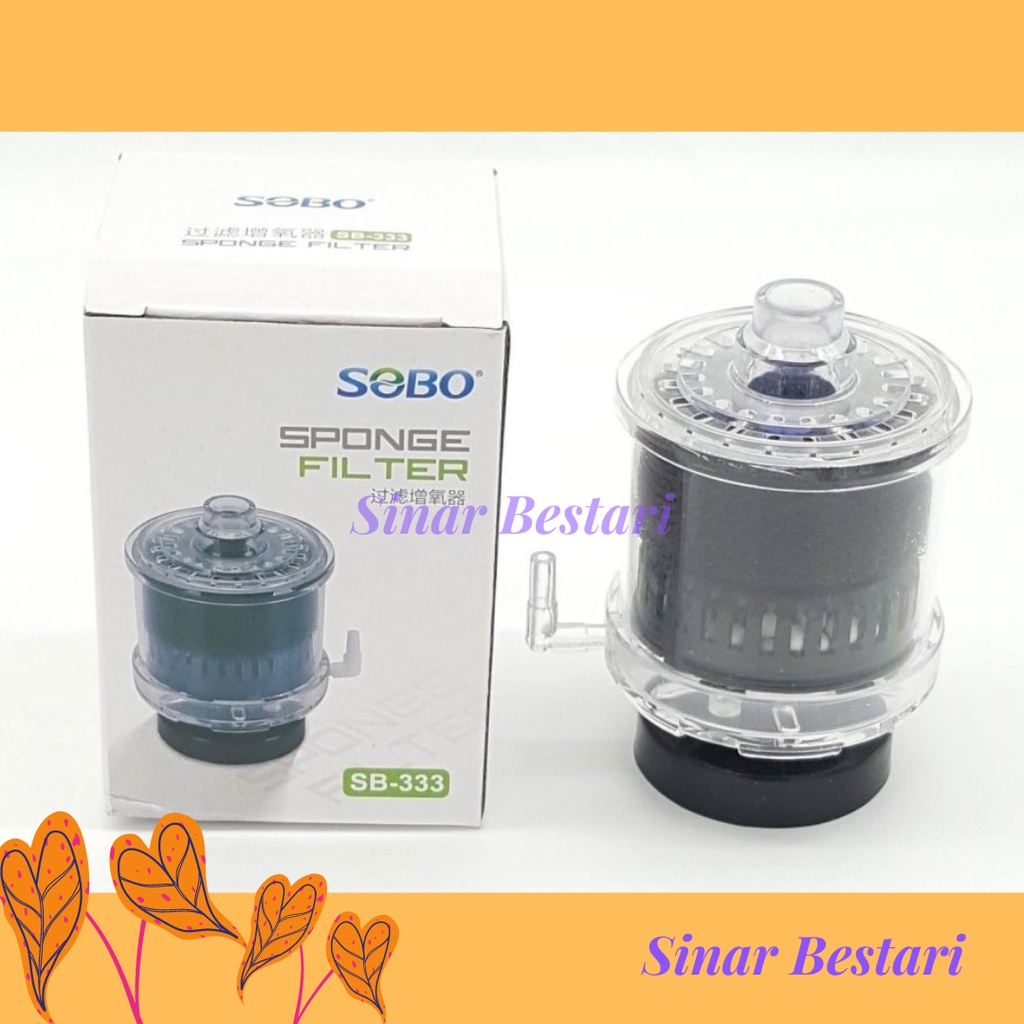 SOBO SB-333 SB-533 Sponge Filter with media & bio-sponge included for aquarium filtration Span ...