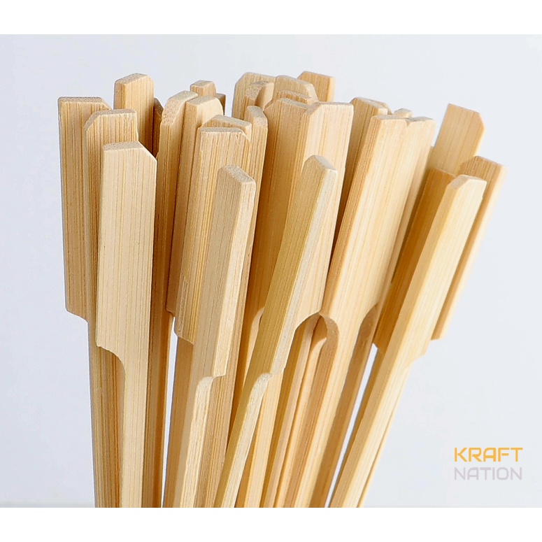 [ECO] 100 pcs Oden Skewer Stick / Hygienic Bamboo Stick/ Disposable BBQ ...