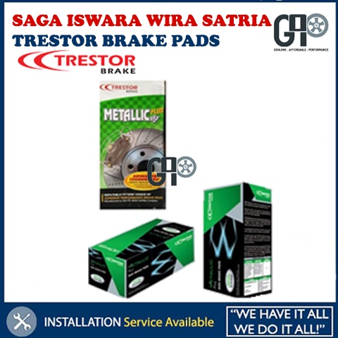 PROTON SAGA ISWARA WIRA SATRIA (12V) 1.3 / 1.5V TRESTOR FRONT BRAKE PAD ...