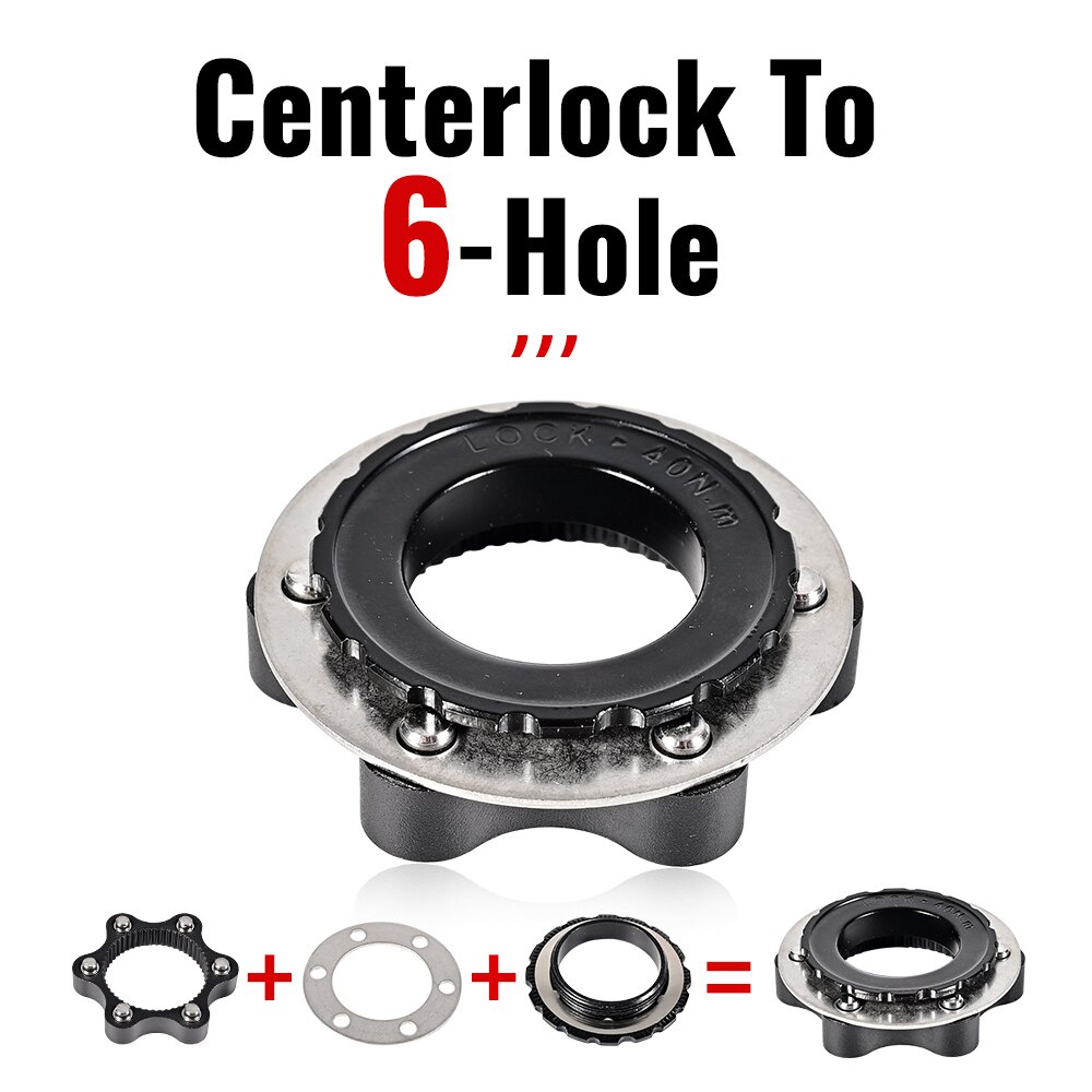 Nanlio Centerlock to 6-hole Adapter Center Lock Conversion 6 hole Brake ...