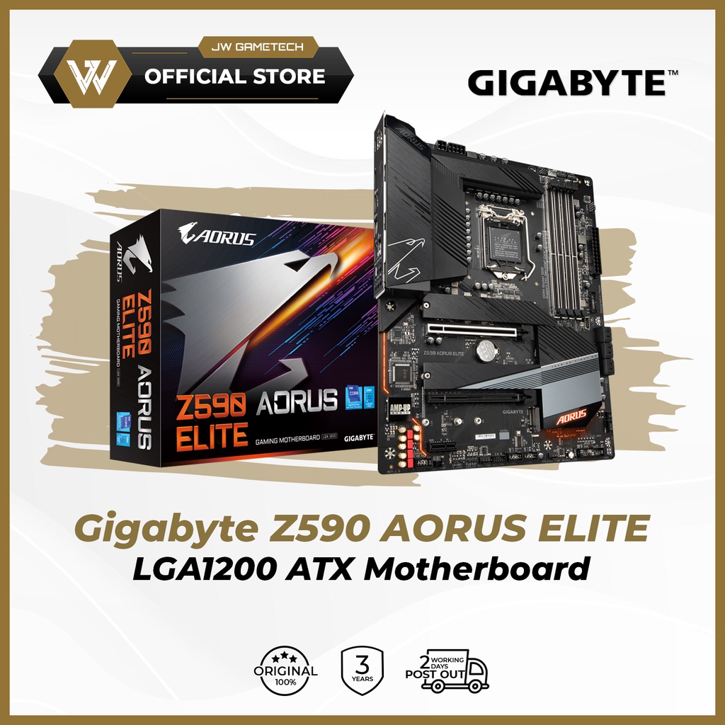 Gigabyte Z590 AORUS ELITE LGA1200 ATX Motherboard | Shopee Malaysia