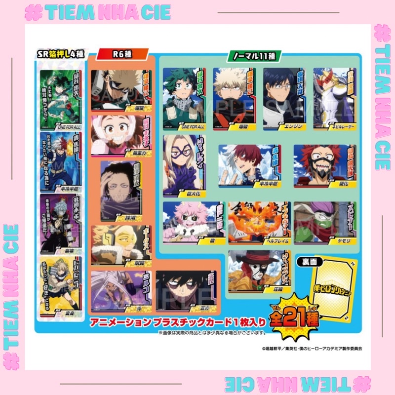 [Cie Store] [AVAILABLE] MHA My Hero Academia Merit Card metal 5 Genuine ...