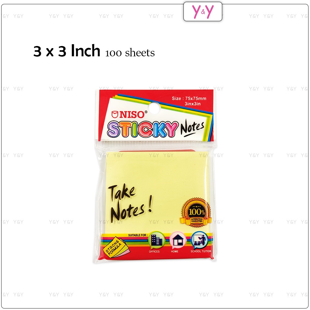 Niso Sticky Note / Memo Pad / Notepad / Sticky Notes / Memo Sticker ...