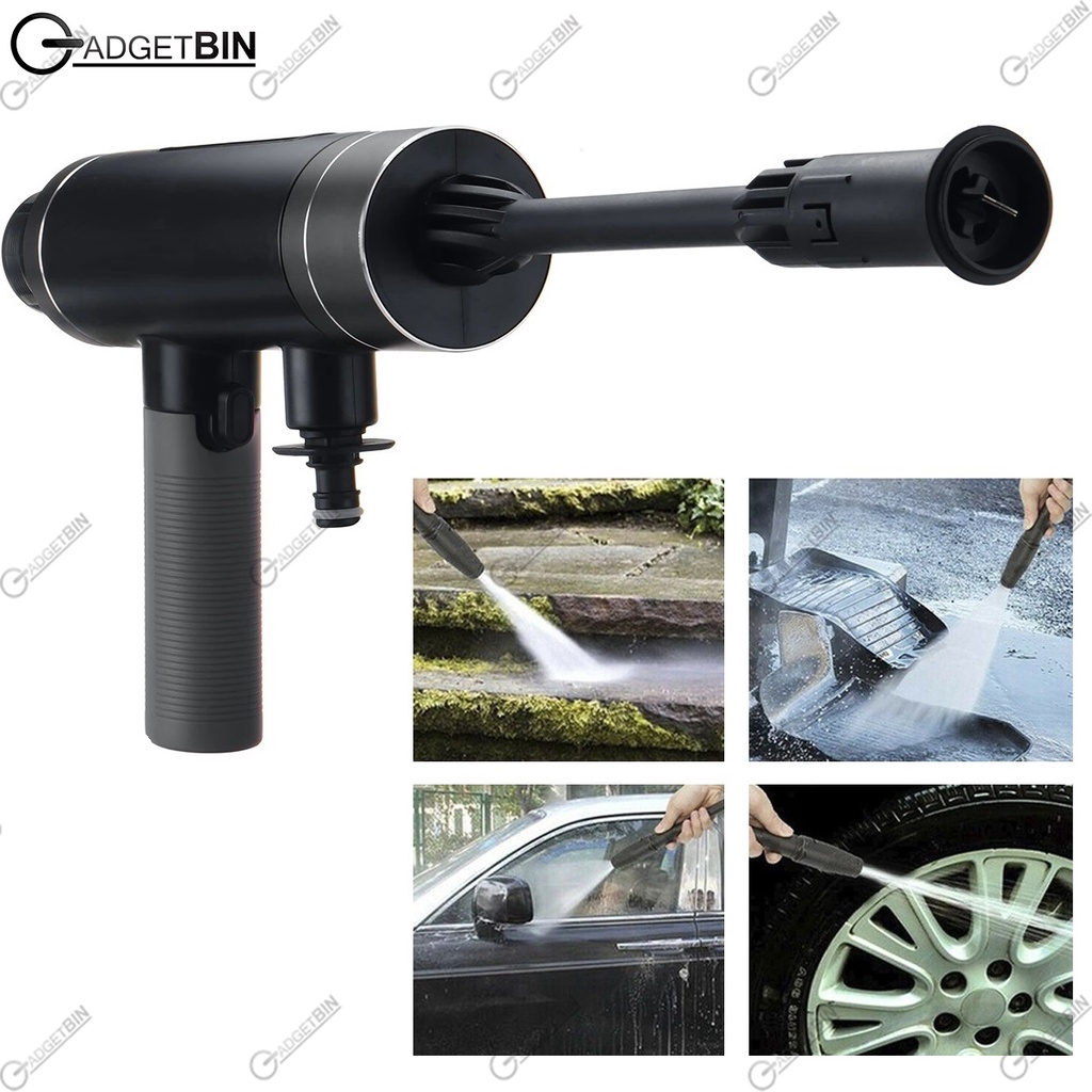 HPC38 Cordless Water Jet Washer High Pressure Water Gun Car Household ...
