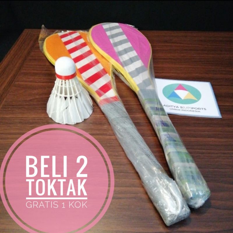 KAYU Tok Tak / Badminton Wooden Racket / Toktak | Shopee Malaysia
