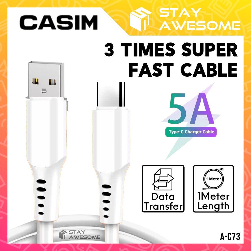CASIM Cable 5A Cable Fast Charging Cable Type C Cable Fast Charging ...