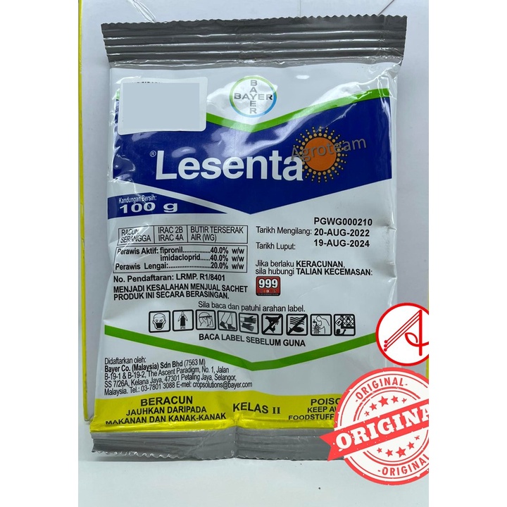 BAYER LESENTA 100gram racun serannga | Shopee Malaysia