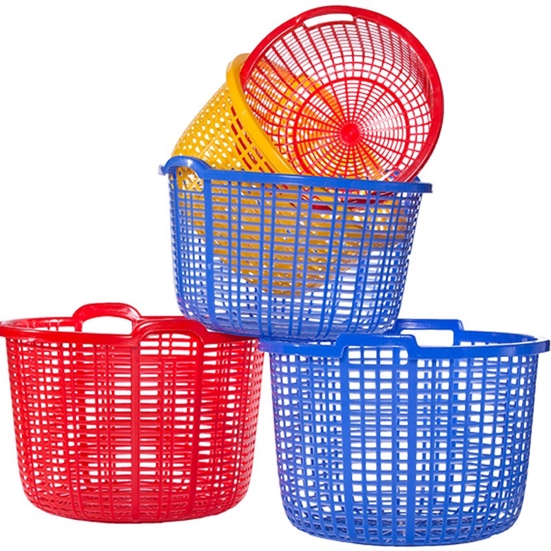 [available] Large round plastic basket with wide mouth 40,46, 57cm from ...