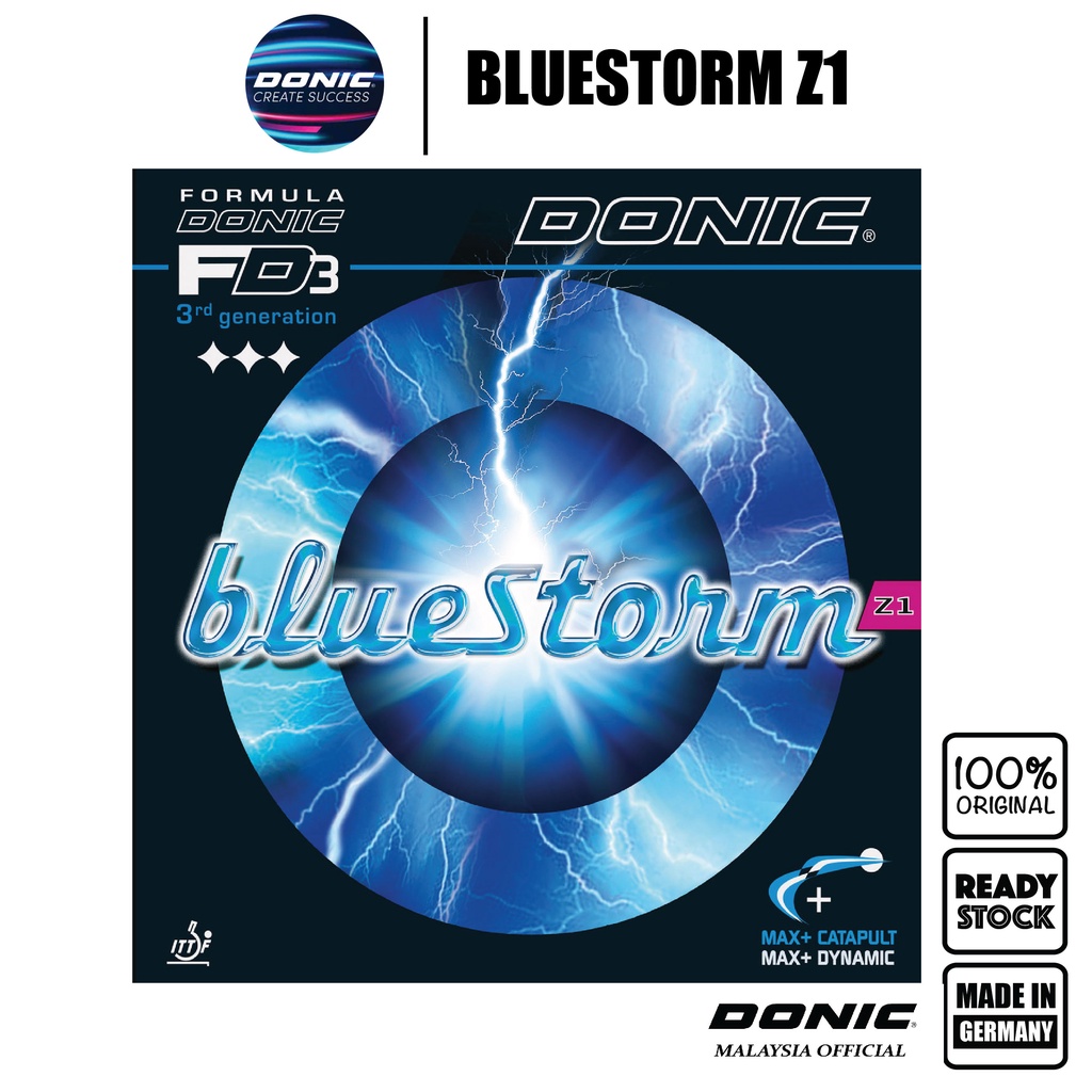 Donic Bluestorm Z1 Offensive Dynamics Topspins Table Tennis Rubber ...