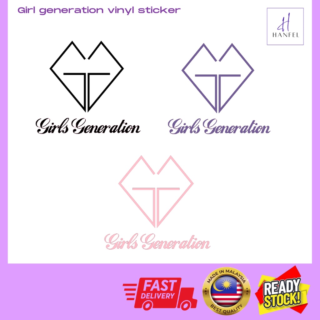 Girl generation Logo Kpop Group Vinyl logo (Die - cut) | Shopee Malaysia