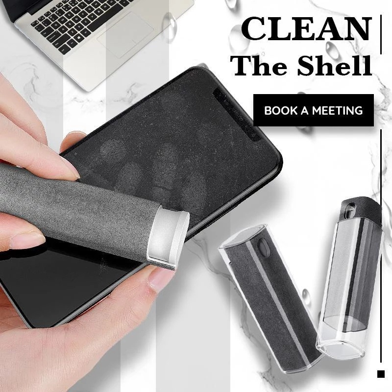 2 In 1 Multifunctional Portable Mobile Phone Screen Cleaner Spray ...