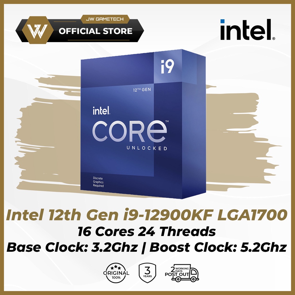 Intel 12th Gen i9-12900KF LGA1700 Processor - 16 Cores 24 Threads ...